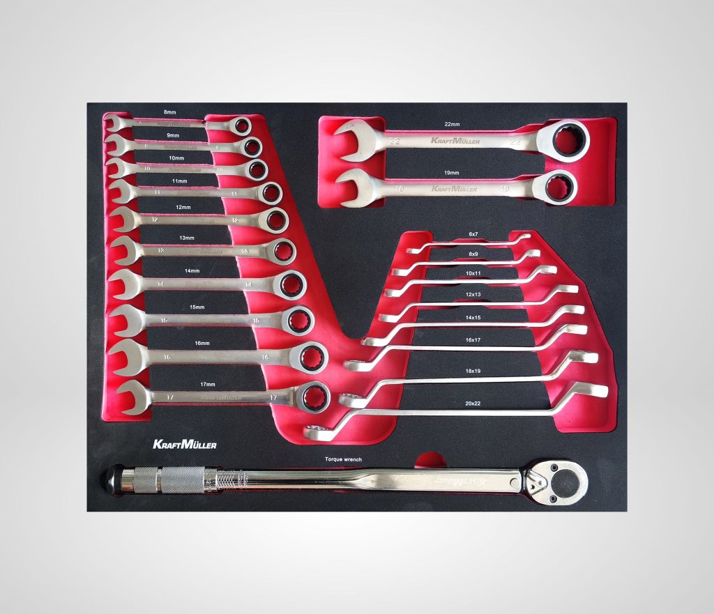 King Size 7/8-Drawer Extra Large Tool Cabinet with Dynamometric Key ...